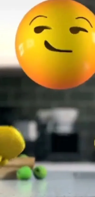 Smirking Emoji Wallpaper - free download