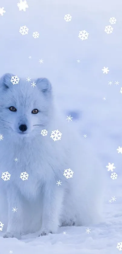 Snowy Arctic Fox Wallpaper - free download