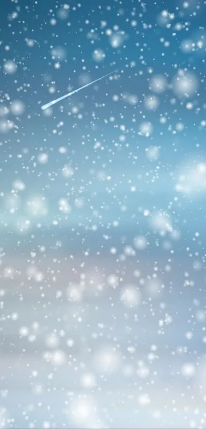 Snowy Night Sky Wallpaper - free download
