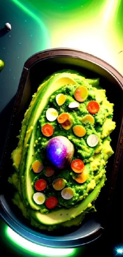Space-Inspired Avocado Art - free download