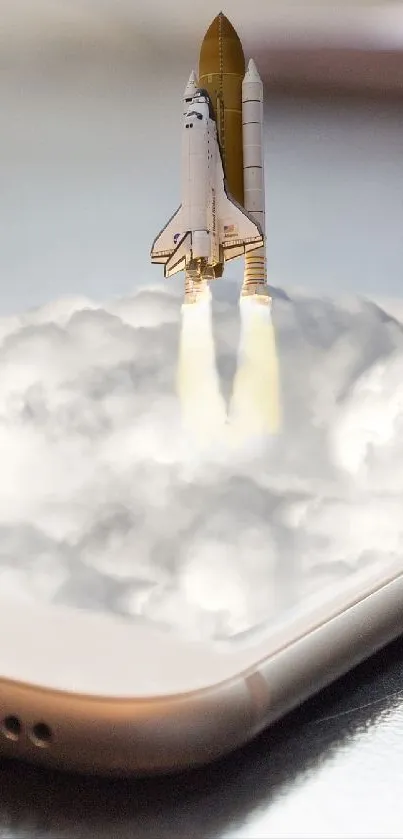 Space Rocket Phone Wallpaper - free download