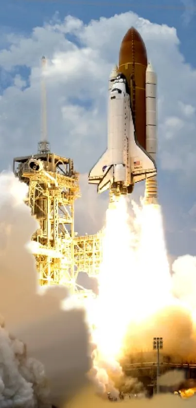 Space Shuttle Launch Wallpaper - free download