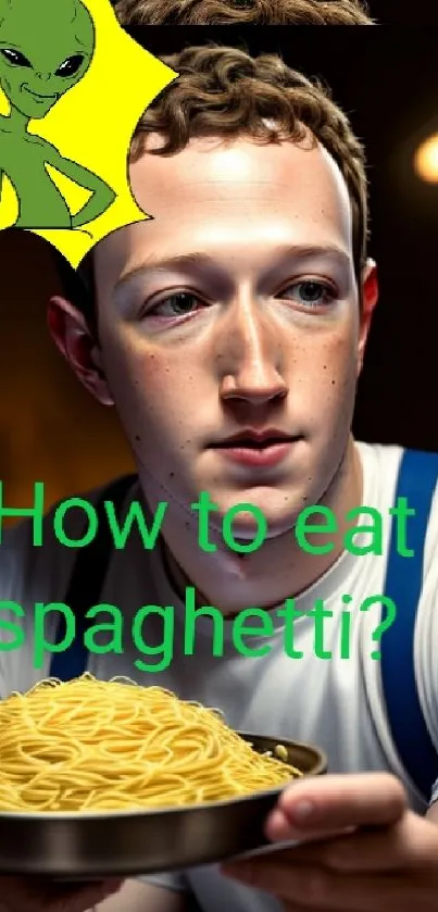 Spaghetti Alien Art - free download