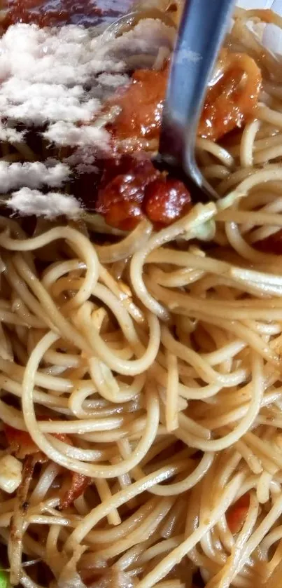 Spaghetti Delight Mobile Wallpaper - free download