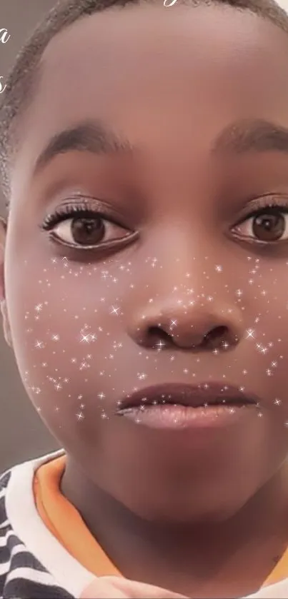 Sparkling Face Wallpaper - free download