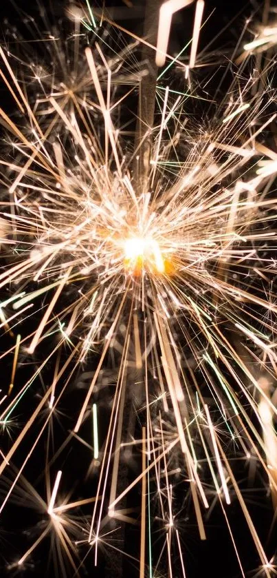 Sparkling Firework Burst Wallpaper - free download