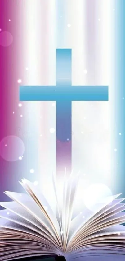 Spiritual Cross and Open Book - free download