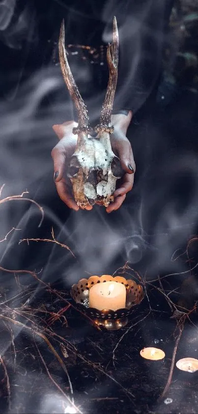 Spooky Autumn Ritual Wallpaper - free download