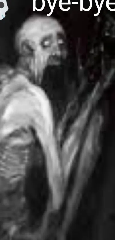 Spooky Skeleton Dark Wallpaper - free download