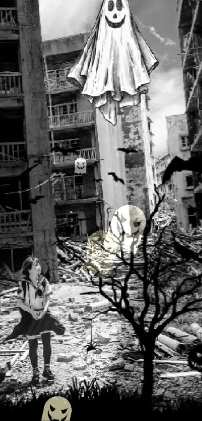 Spooky Urban Halloween Wallpaper - free download