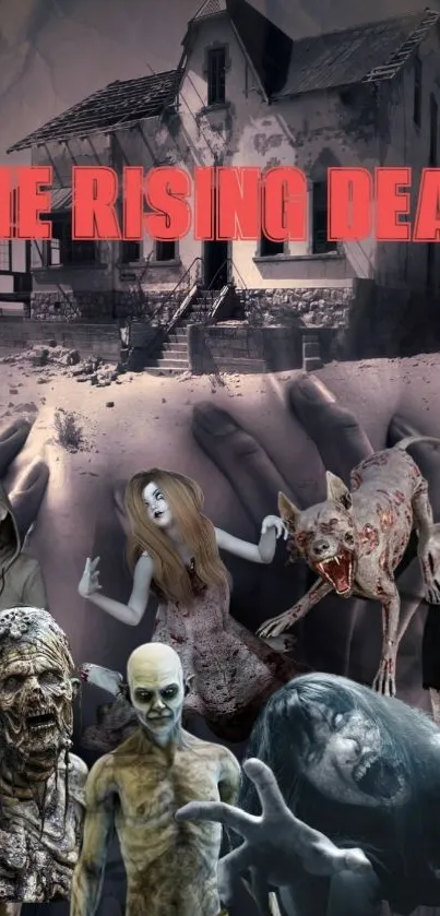 Spooky Zombie House Wallpaper - free download