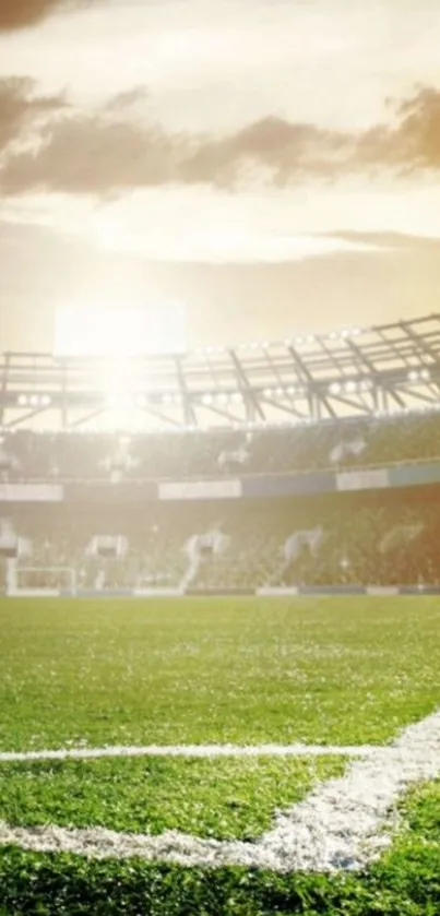 Sunset Football Field Wallpaper - free download