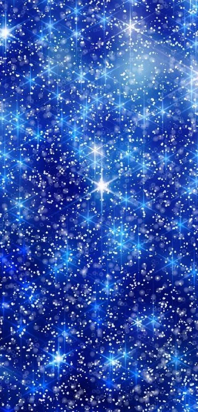 Starry Blue Cosmic Pattern - free download