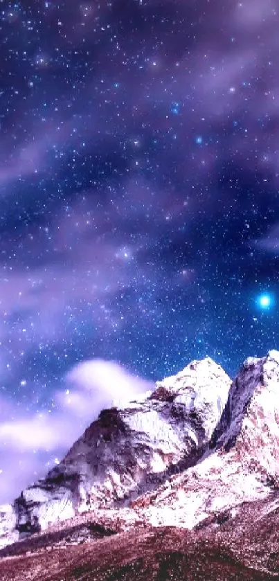 Starry Mountain Nightscape - free download