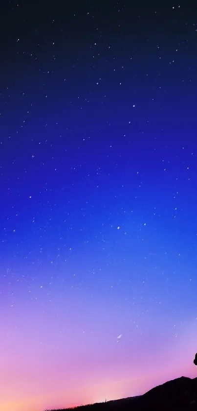 Starry Night Gradient Wallpaper - free download