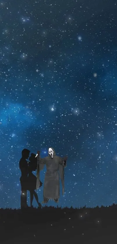 Starry Night Horror Scene - free download