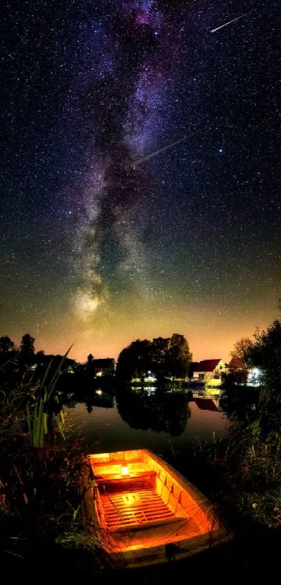 Starry Night River View - free download