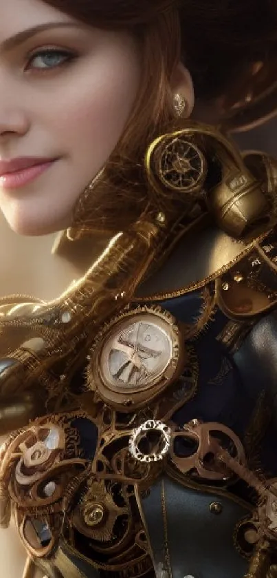 Steampunk Art on Mobile Wallpaper - free download