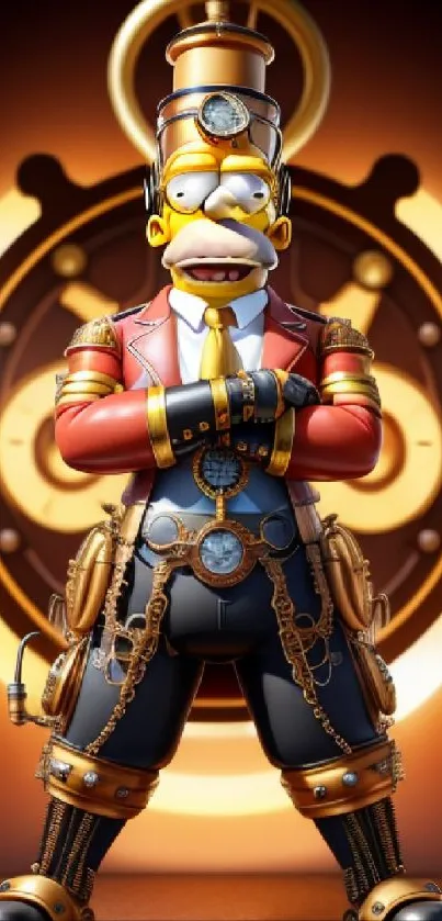 Steampunk Cartoon Character - free download