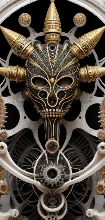 Steampunk Mask Design Wallpaper - free download