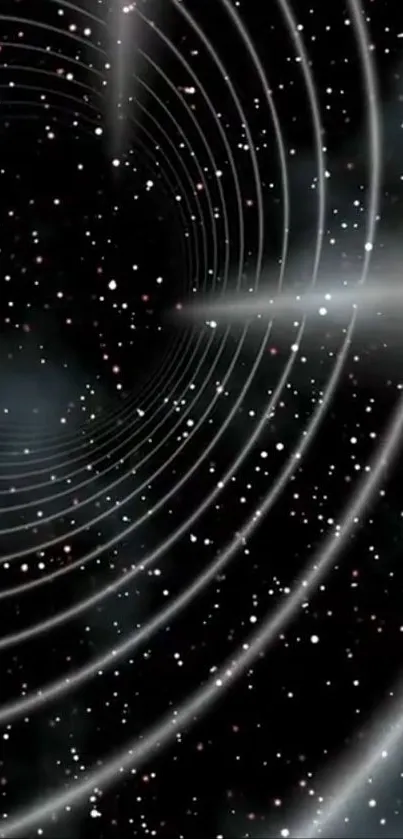 Stellar Black Vortex Wallpaper - free download
