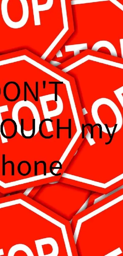 Stop Sign Phone Wallpaper - free download