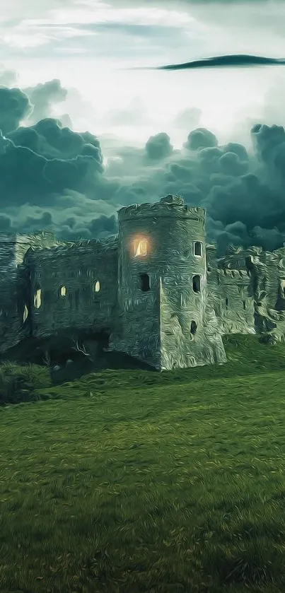 Stormy Castle Sky Wallpaper - free download