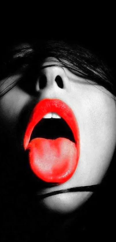 Striking Red Lips Wallpaper - free download