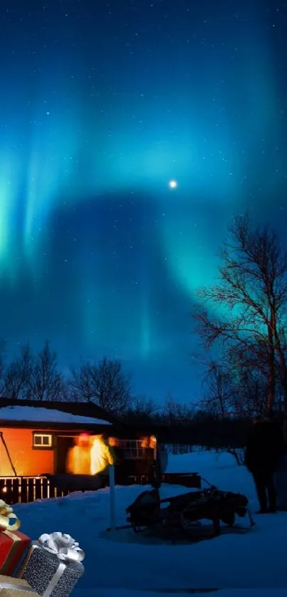 Stunning Aurora Night View - free download