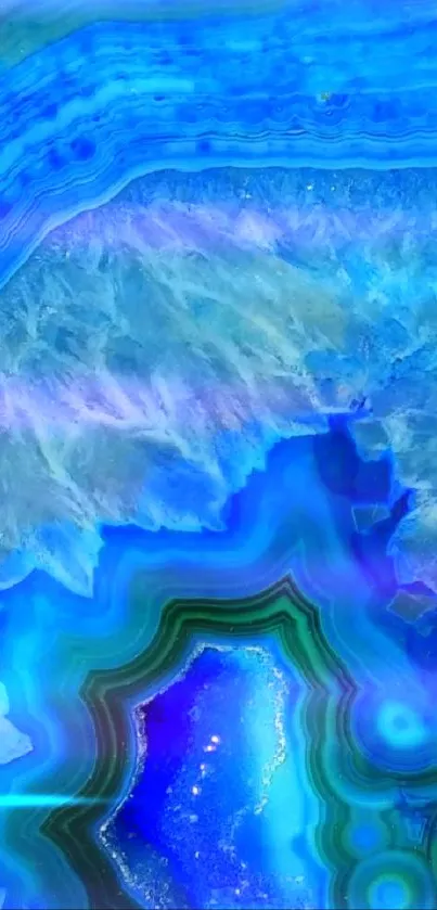 Stunning Blue Agate Wallpaper - free download