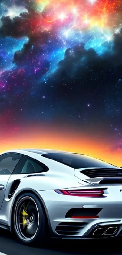 Stunning Car Galaxy Wallpaper - free download