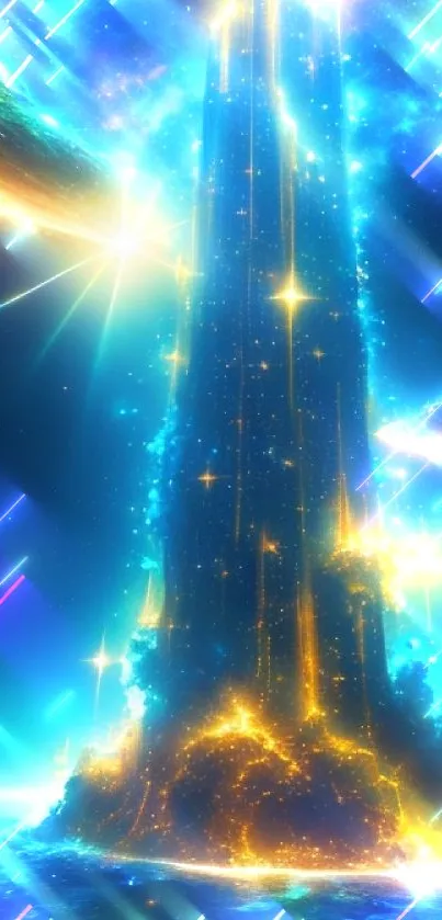 Stunning Cosmic Tower Wallpaper - free download