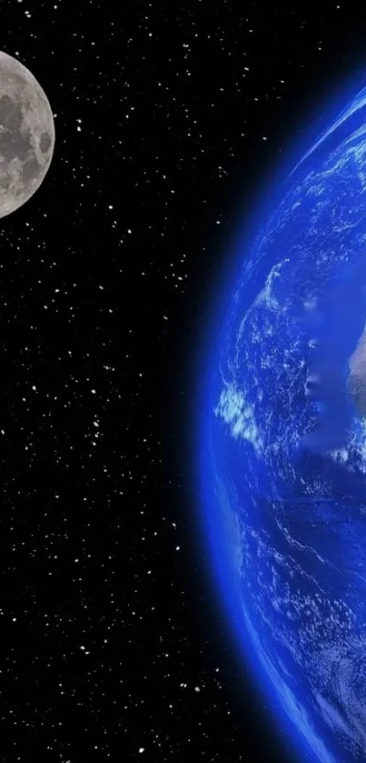 Stunning Earth and Moon View - free download