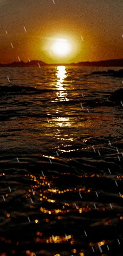 Stunning Golden Sunset Wallpaper - free download