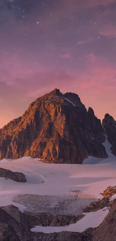 Stunning Mountain Sunset Wallpaper - free download