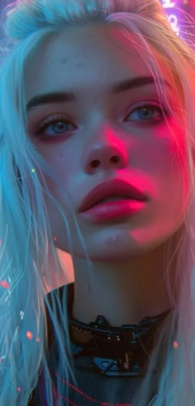 Stunning Neon Portrait Art - free download