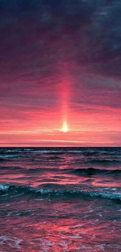 Stunning Ocean Sunset Wallpaper - free download