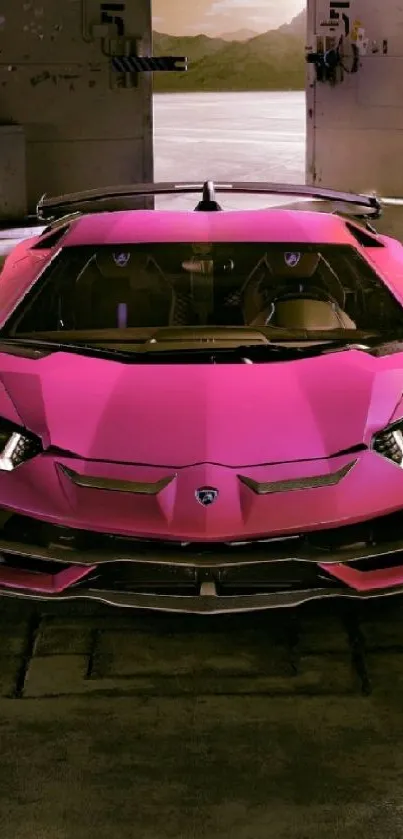 Stunning Pink Supercar Wallpaper - free download