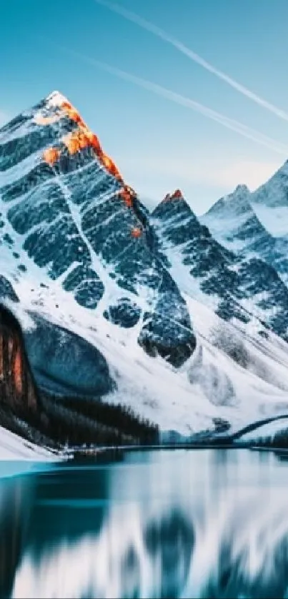 Stunning Snowy Mountain View - free download