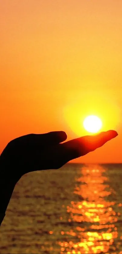 Stunning Sunset Hand View - free download