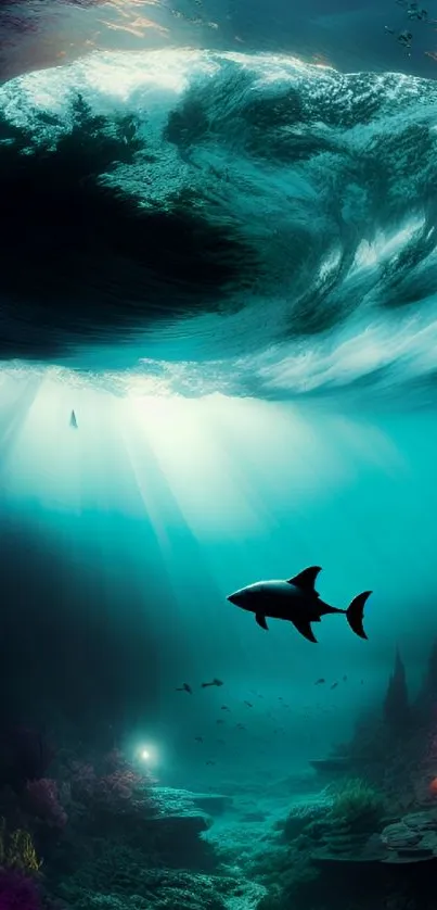 Stunning Underwater Shark Scene - free download