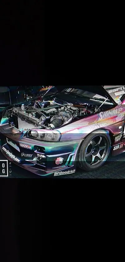 Stylish Car Engine Wallpaper - free download