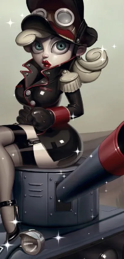 Stylish Cartoon Tank Commander - free download