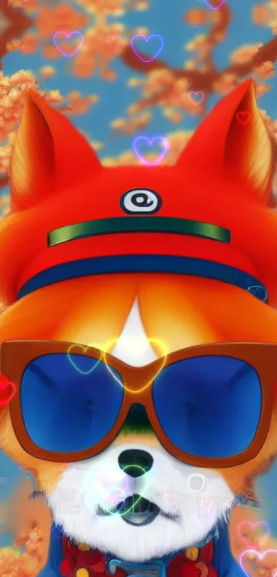 Stylish Fox Digital Art Wallpaper - free download