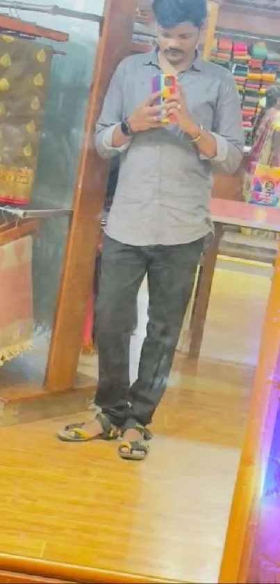 Stylish Mirror Selfie - free download