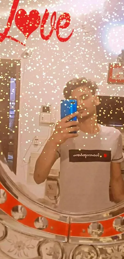 Stylish Mirror Selfie Wallpaper - free download