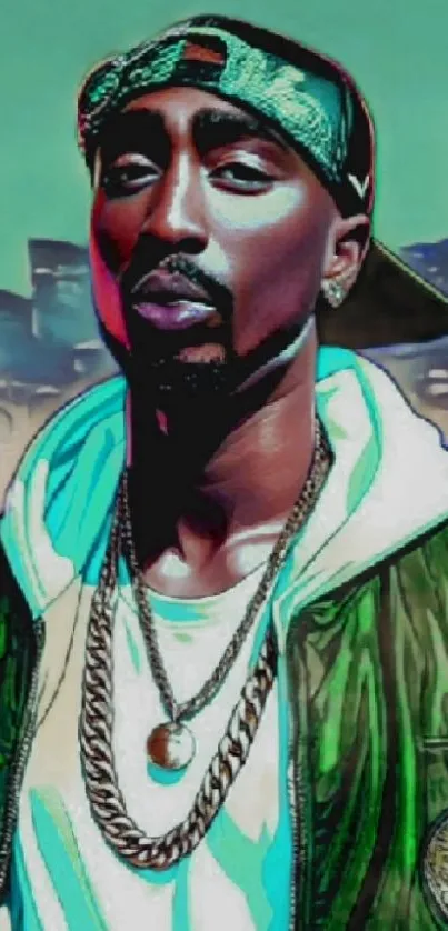 Stylized Urban Portrait Wallpaper - free download