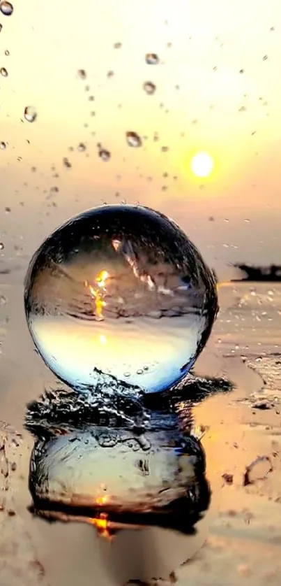 Sunset Reflections Water Globe - free download