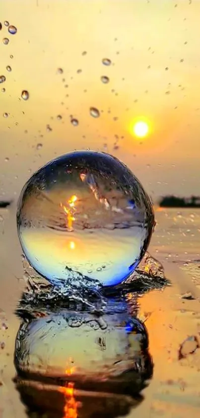 Sunset Water Reflection Art - free download