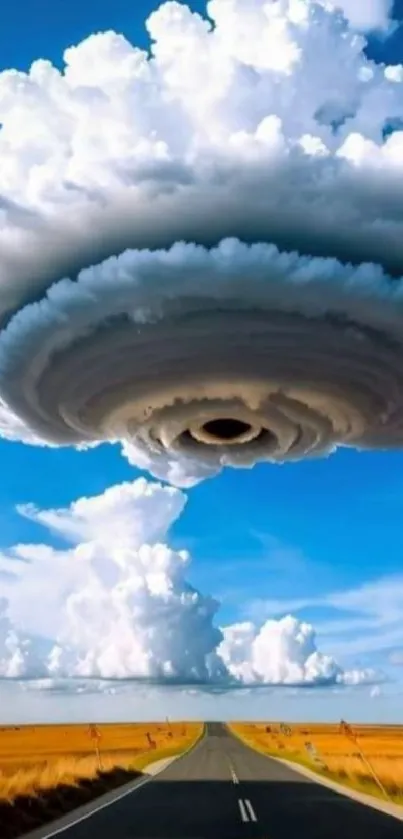 Surreal Cloud Road Wallpaper - free download